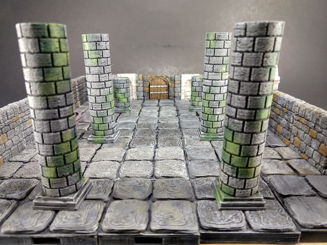 Open Forge / Dungeon Forge Series FULL [8] PC. Cut Stone PILLAR Set ...
