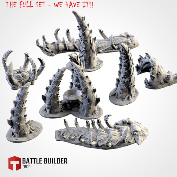 ALIEN TERRAIN Full 8 Piece Set Terrain Scenery D and - Etsy