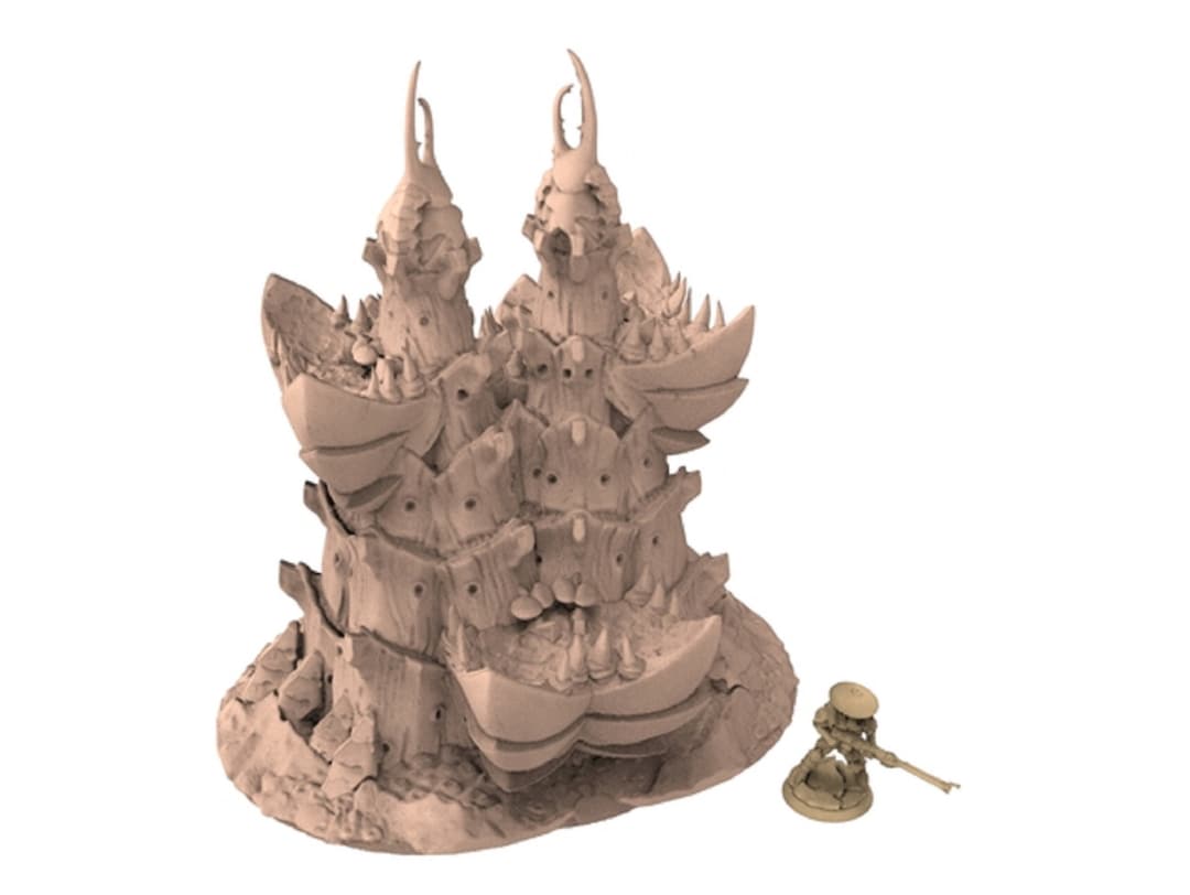ALIEN STYLE - Dual Clawed Grabber Bio Tower - 28mm Terrain Scenery ...