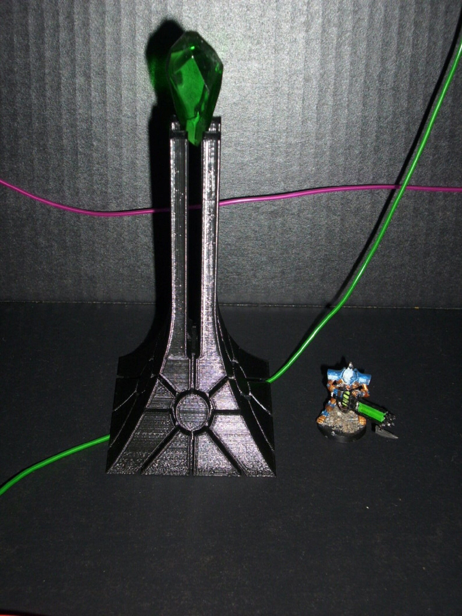 Large Necrons Power Spire W/ Acrylic NECROCK Stone Star Wars | Etsy