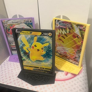 Pokemon OVERSIZE PROMO CARD Display Stands / Holders Free Standing ...