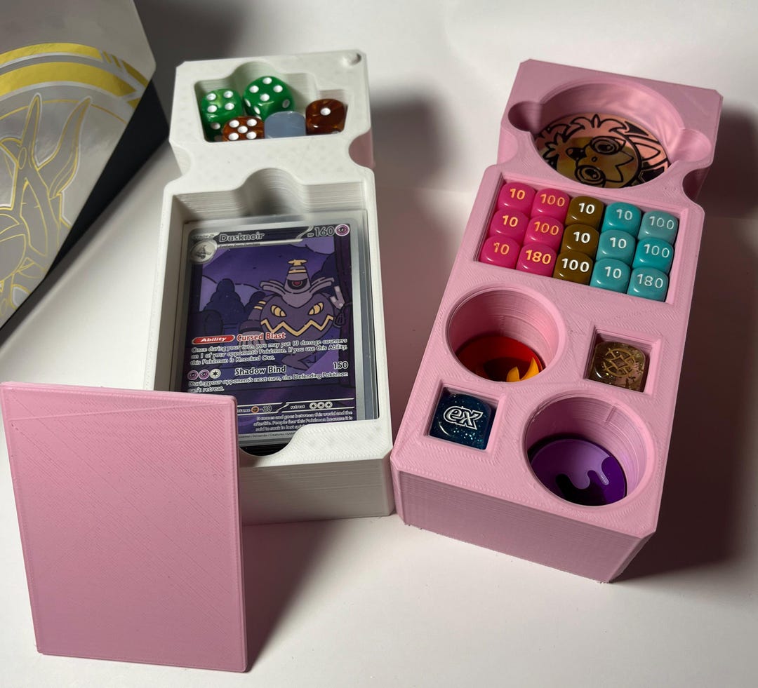 Pokemon DELUXE 3-piece, Dual-colar ETB Insert - Holds Dice, Coins, and ...