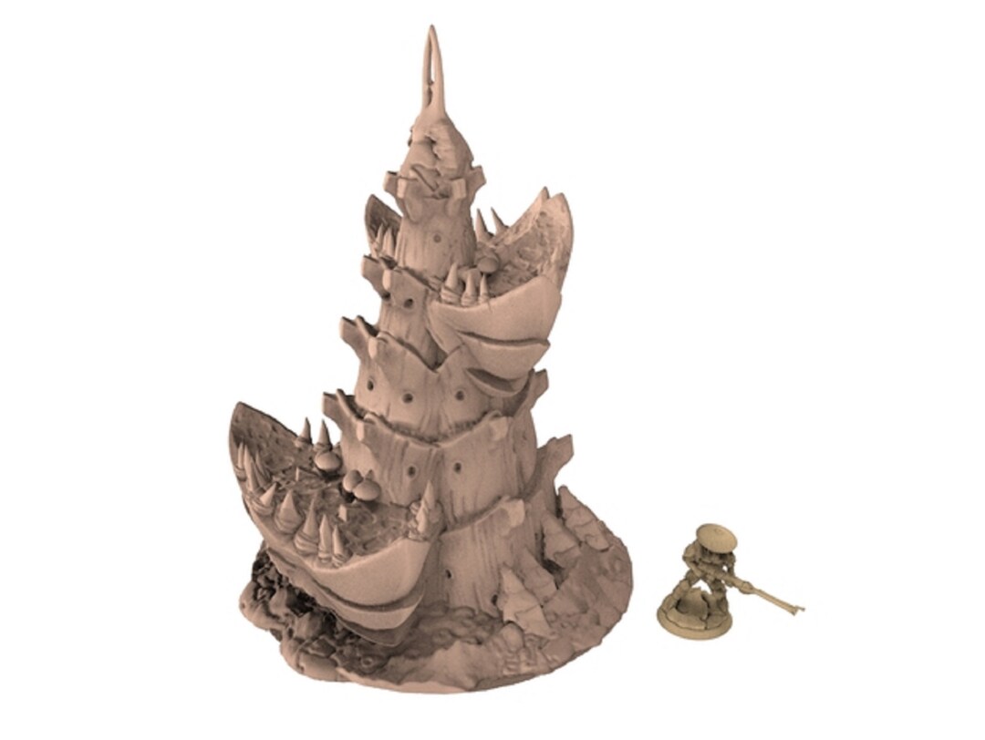 ALIEN STYLE - Clawed Grabber Bio Tower - 28mm Terrain Scenery - Nids, D ...