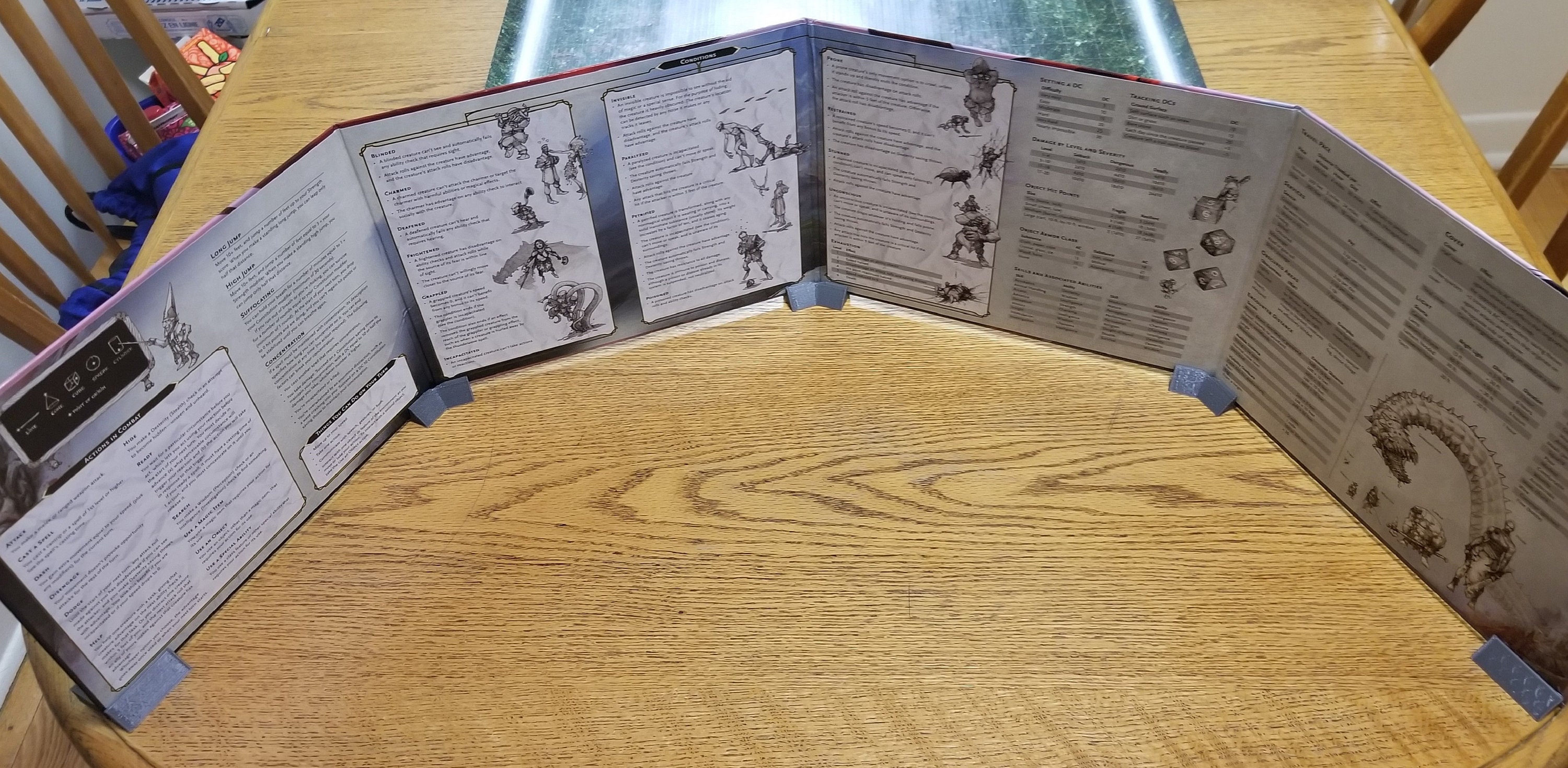Open Forge / Dungeon Forge DM Screen Feet [angled] [6] PC. SET ...