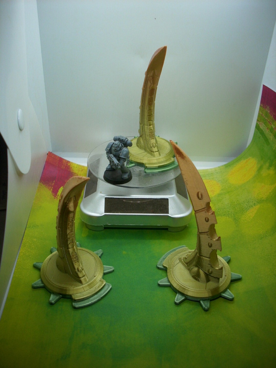 SET of 3 110mm Tall Eldar Webway Webgate With Custom Base Support ...