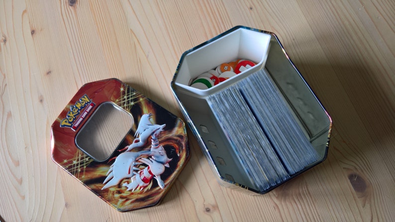 Pokemon Collector Tin Deck Insert for Older Tall Tins - Holds Dice ...