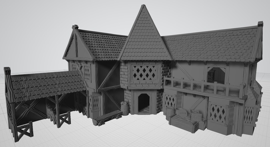 FULL "the Port Tavern" STL File Set - [3] Files for Complete Assembly ...