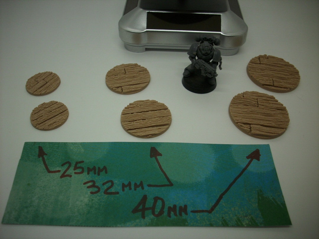 MINIATURE WARGAMING BASES! [9] Pcs!! Wood Panel With Real Wood Grain ...