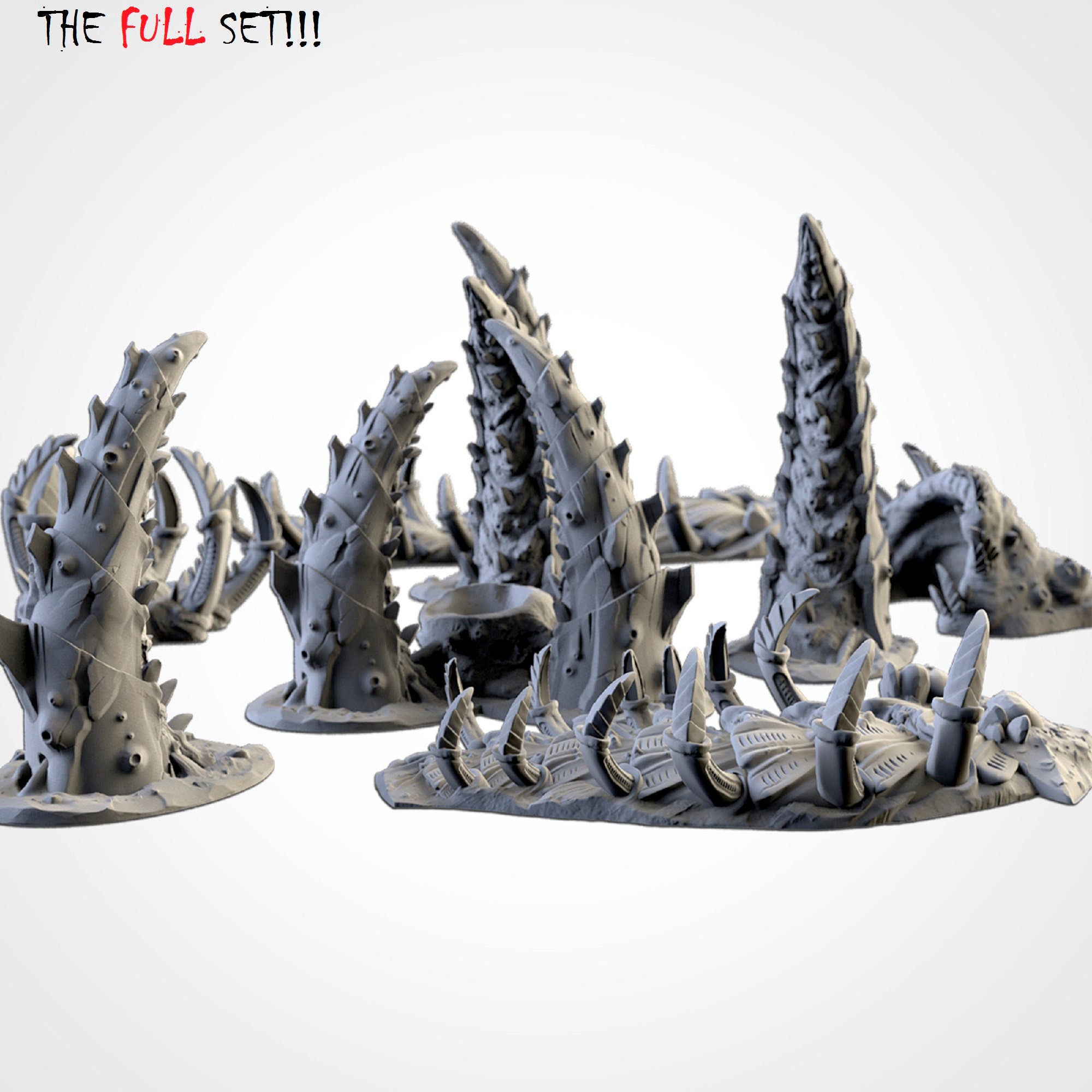 ALIEN TERRAIN Full 8 Piece Set Terrain Scenery D and - Etsy