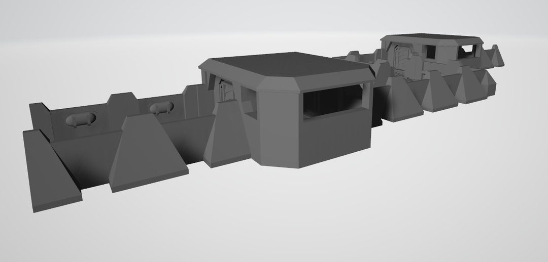 FULL "modular Space Combat Trench System" STL File Set - [8] Files for ...