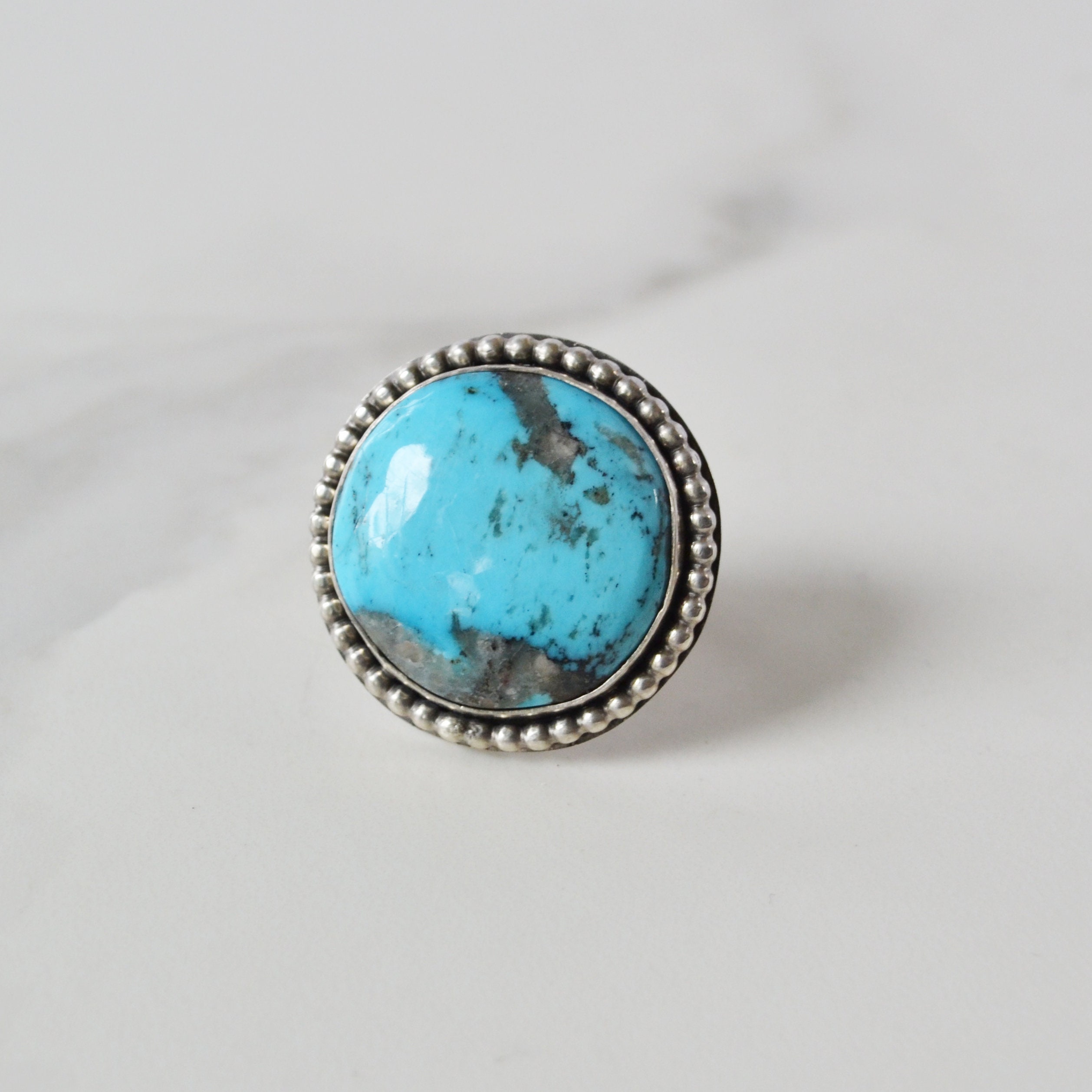 Kingman Turquoise Ring Arizona Turquoise Jewelry Handmade - Etsy