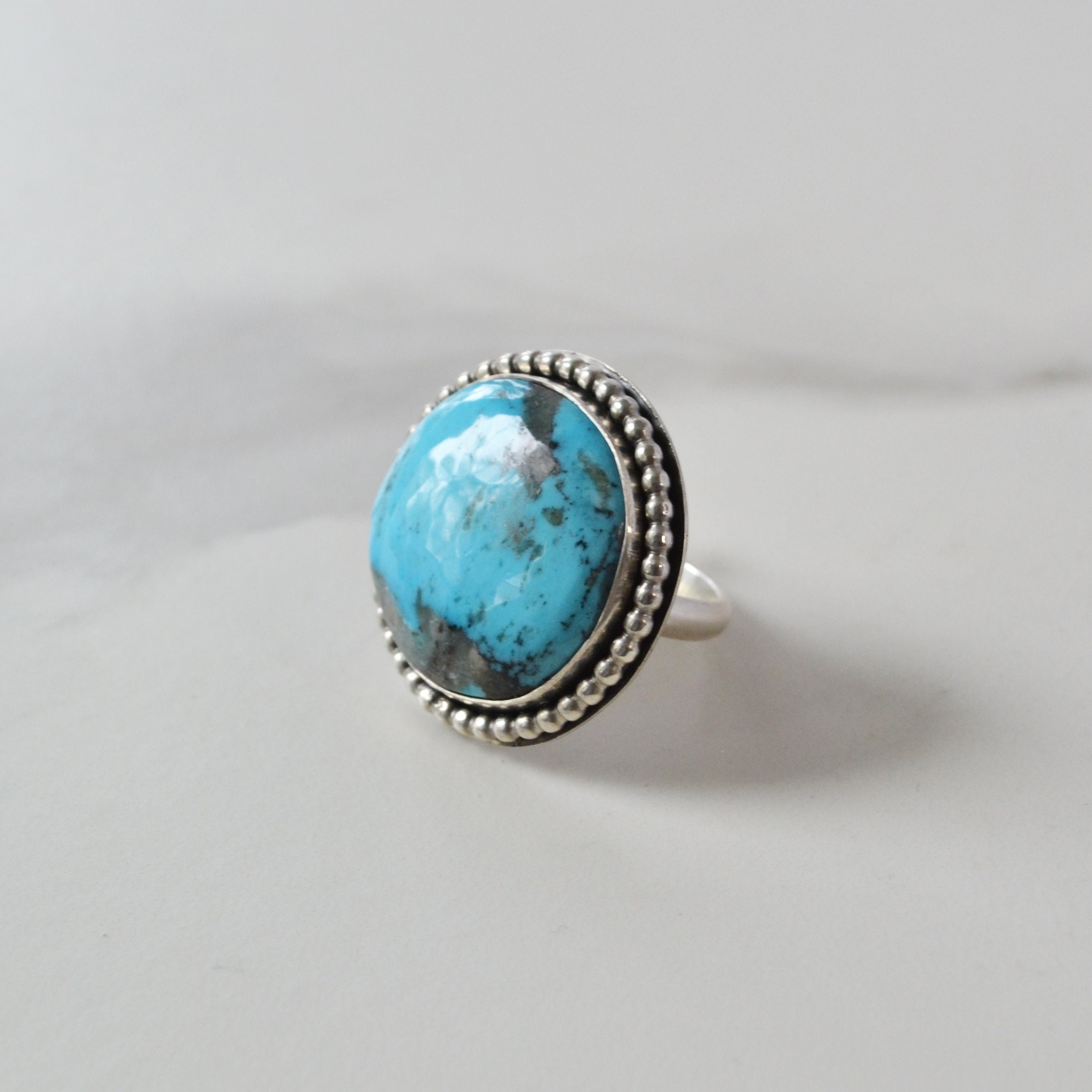 Kingman Turquoise Ring Arizona Turquoise Jewelry Handmade - Etsy