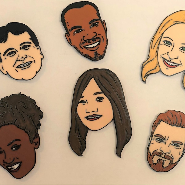 Custom Portrait Magnets - Etsy
