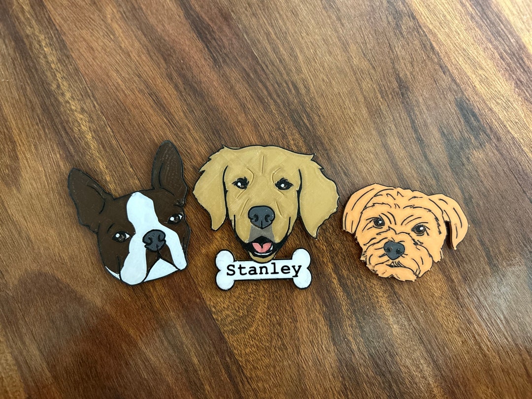 Custom Pet Magnets. Custom Illustrated Gift, Dog Magnet, Cat Magnet ...