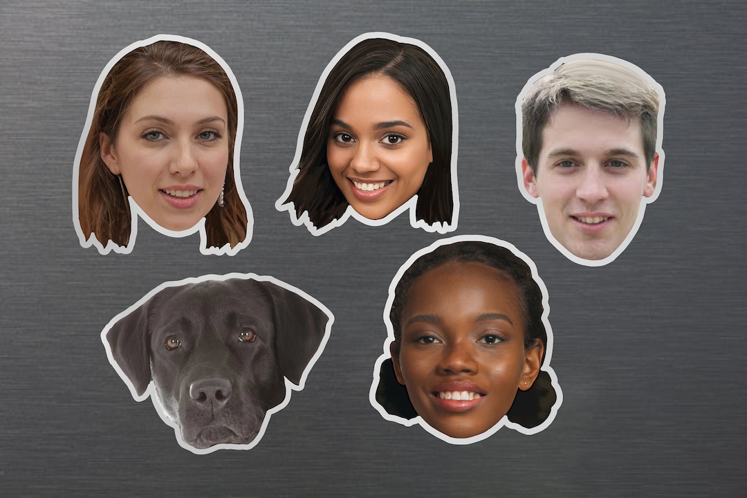 Custom Face Magnets | Custom Photo Magnet | Personalized Face Magnet ...