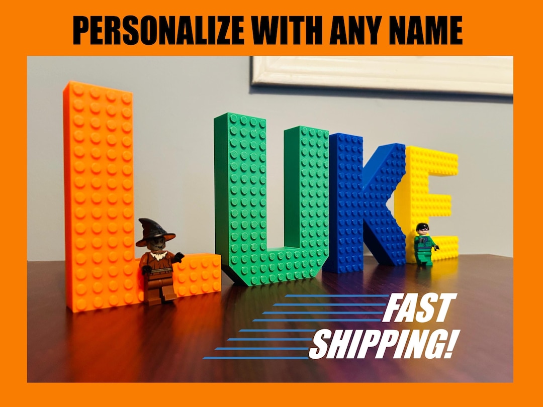 Personalized Brick Name, Custom Letters, 3d Printed Letters ...