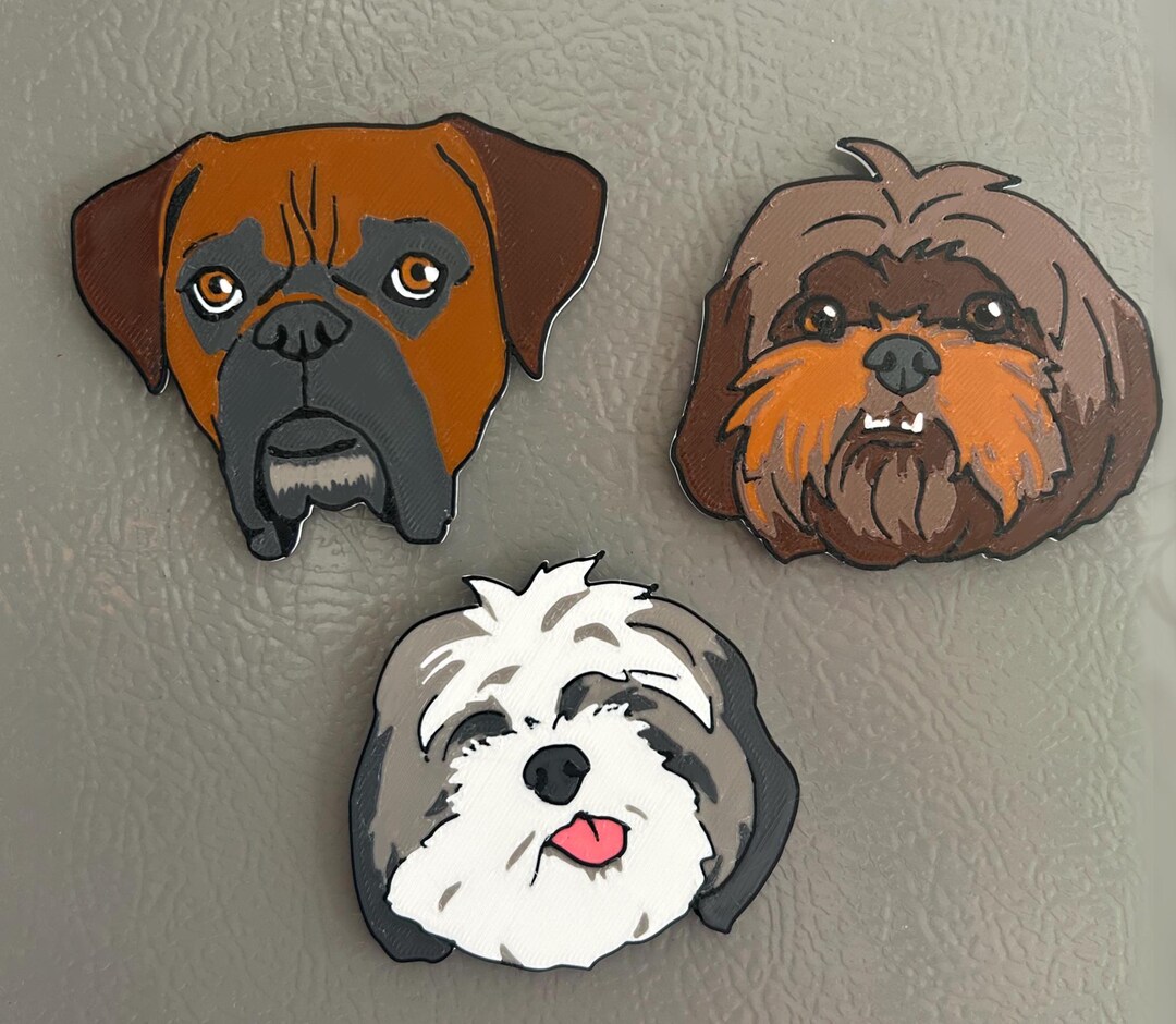 Custom Dog Magnet, Illustrated Pet Gift, Dog Magnet, Cat Magnet ...