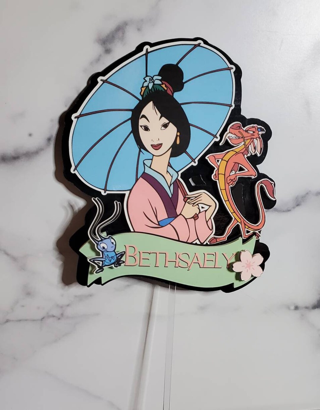 Mulan Cake Topper - Etsy
