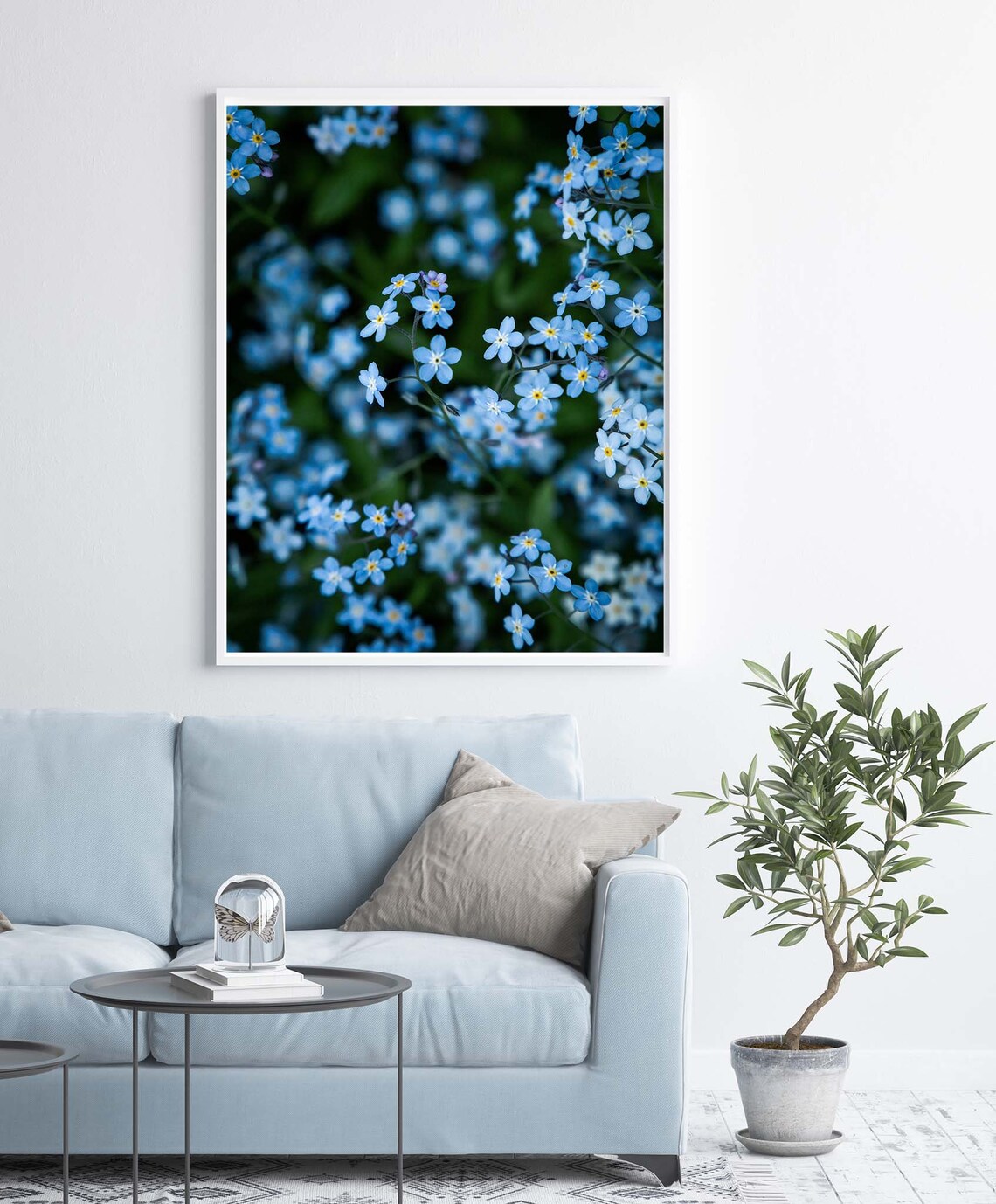 Forget Me Not Flower Photo Digital Download| Flower Printable Wall Art ...