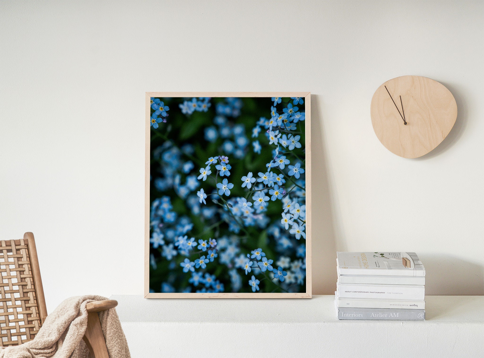 Forget Me Not Flower Photo Digital Download| Flower Printable Wall Art ...