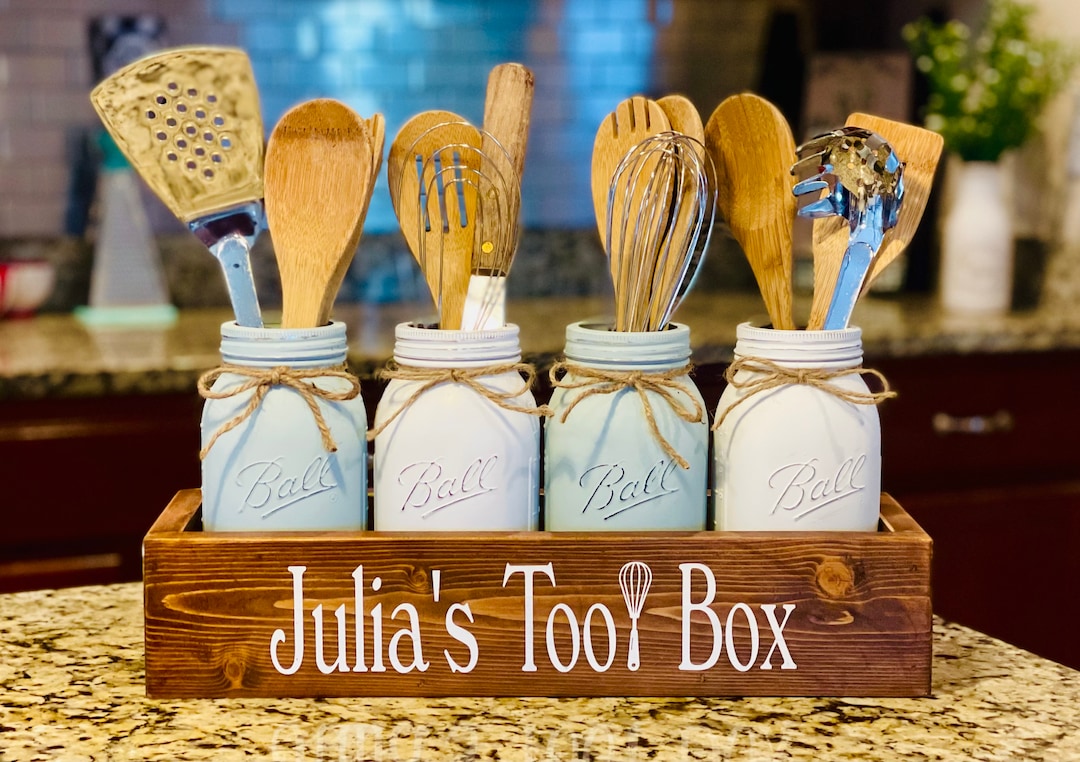 Kitchen Utensil Organizer Personalized Utensil Holder - Etsy