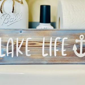 Lakehouse Bathroom Decor, Cabin Life Decor, Lake Life Decor, Bathroom ...