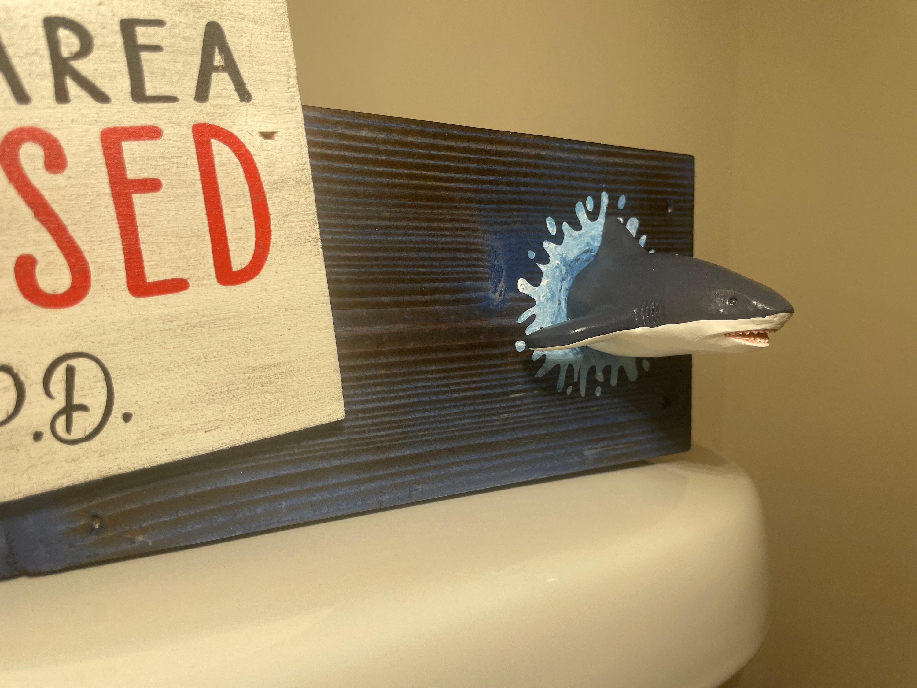 Jaws Movie Decor Funny Bathroom Humor Fun Bath Storage Jaws | Etsy