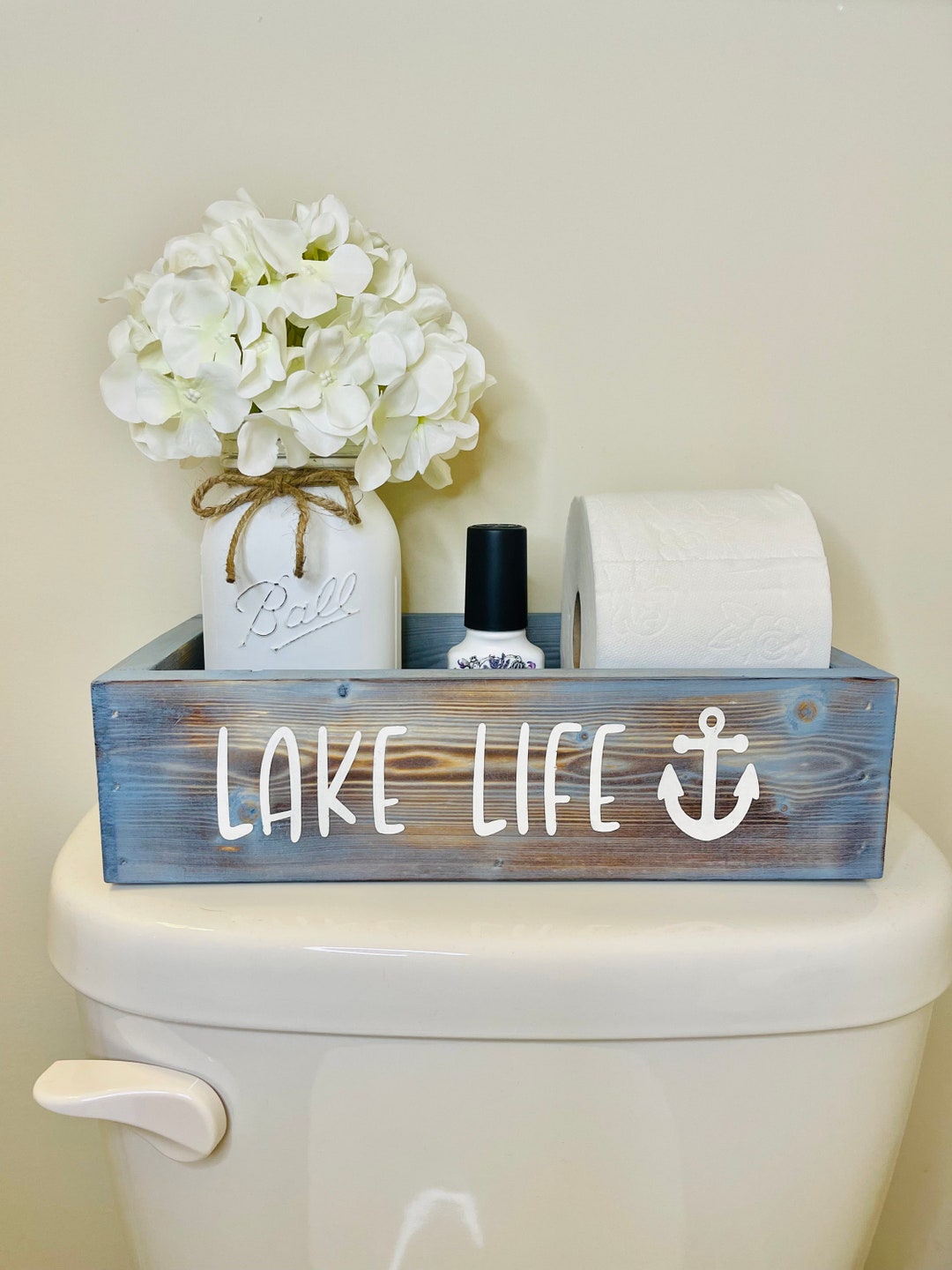 Lakehouse Bathroom Decor, Cabin Life Decor, Lake Life Decor, Bathroom ...