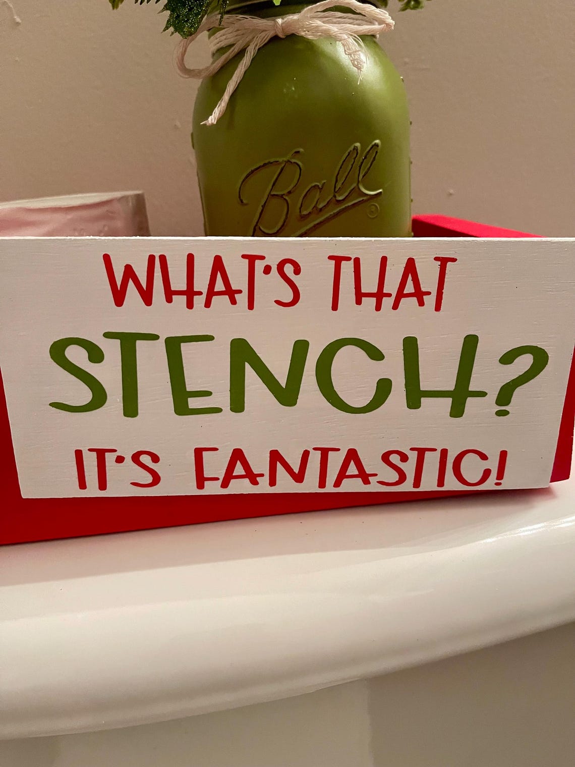 Funny Grinch Toilet Paper Organizer Christmas Bathroom Decor What's ...