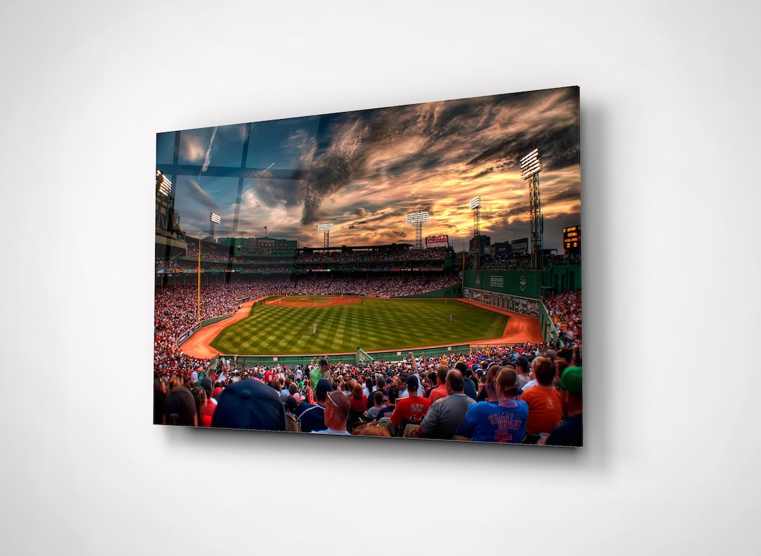 Fenway Park Baseball Stadium Wall Art Tempered Glass Poster Boston ...