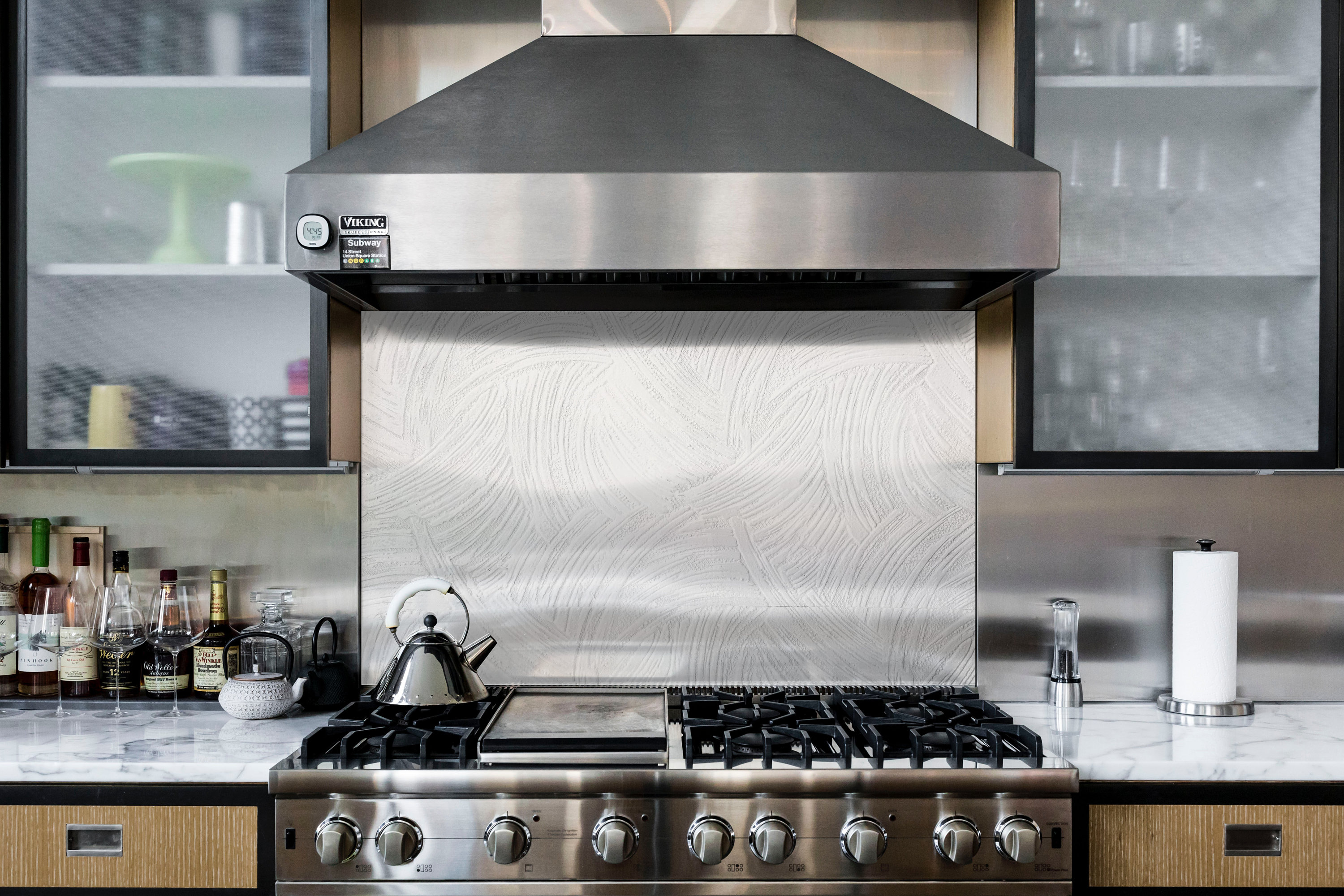 White Glass Kitchen Backsplash, Hob Protection Tempered Glass, Custom ...