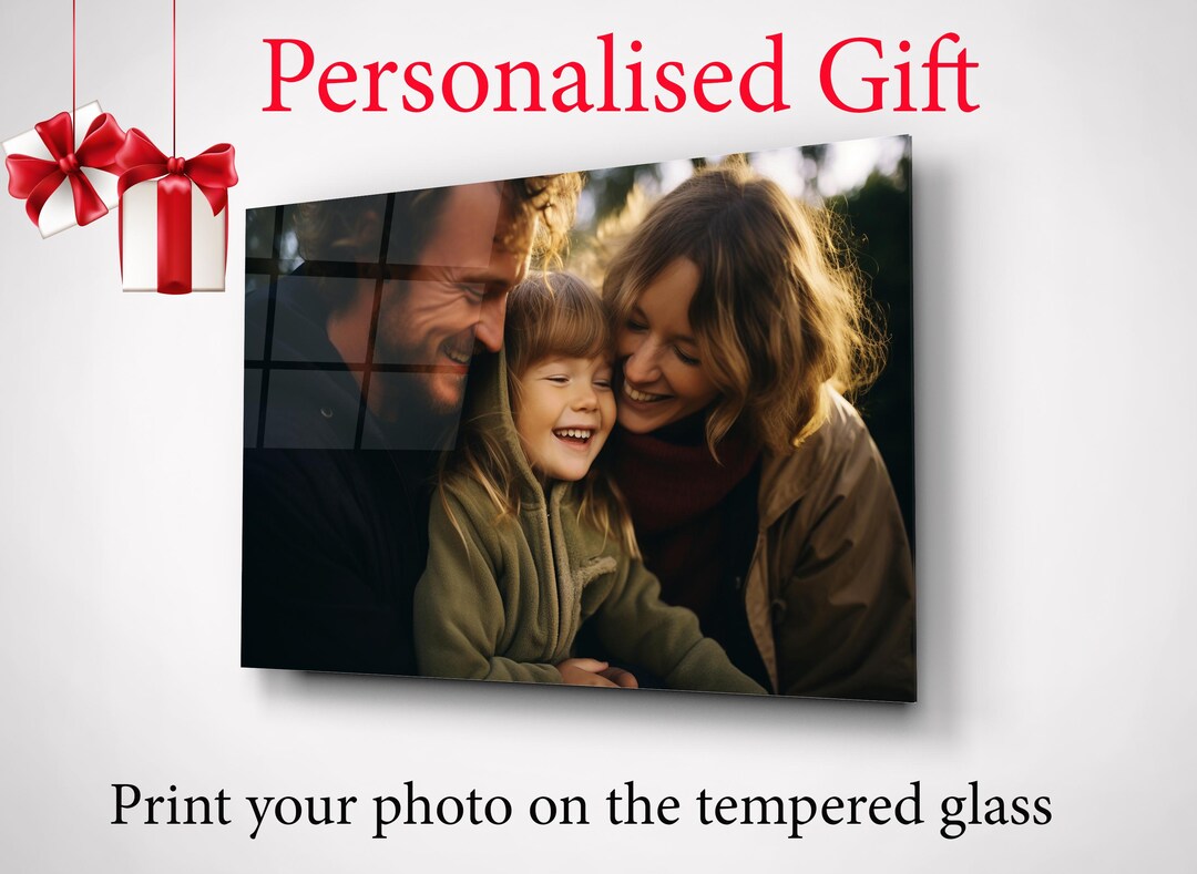 Custom Tempered Glass Photo Print - Personalized Wall Art Gift, Unique ...