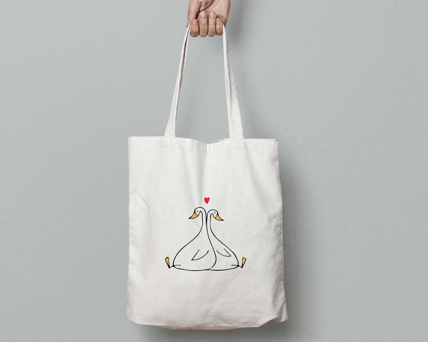 Cute Goose Tote Bag Romantic Matching Totes Gift for Her Him - Etsy