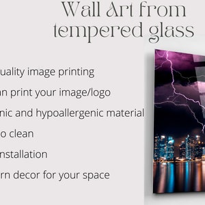 Custom Tempered Glass Business Logo Sign: Office Wall Decor - Etsy