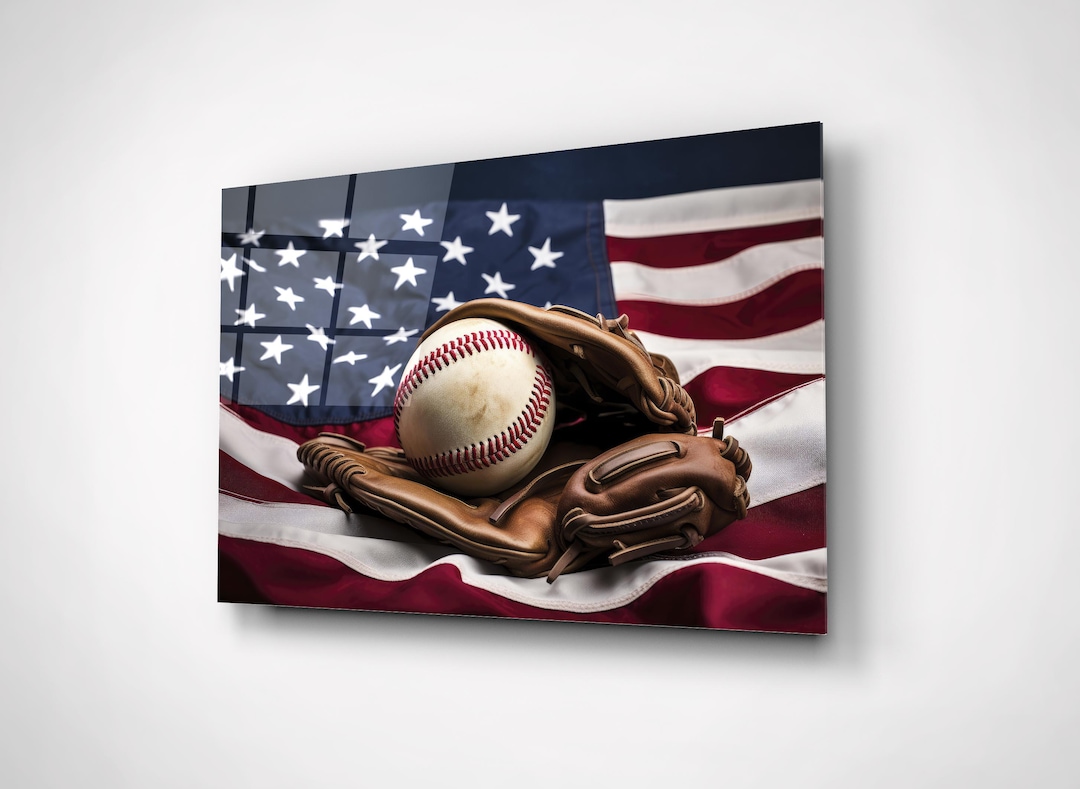 Baseball Amazing Wall Art Tempered Glass Poster Sport Wall Art Office ...