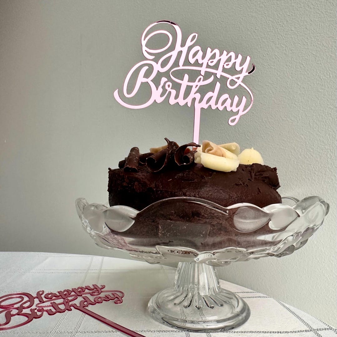 Baby Girl Pink Birthday Cake Topper Fairy Party Decor for Teen Daughter ...