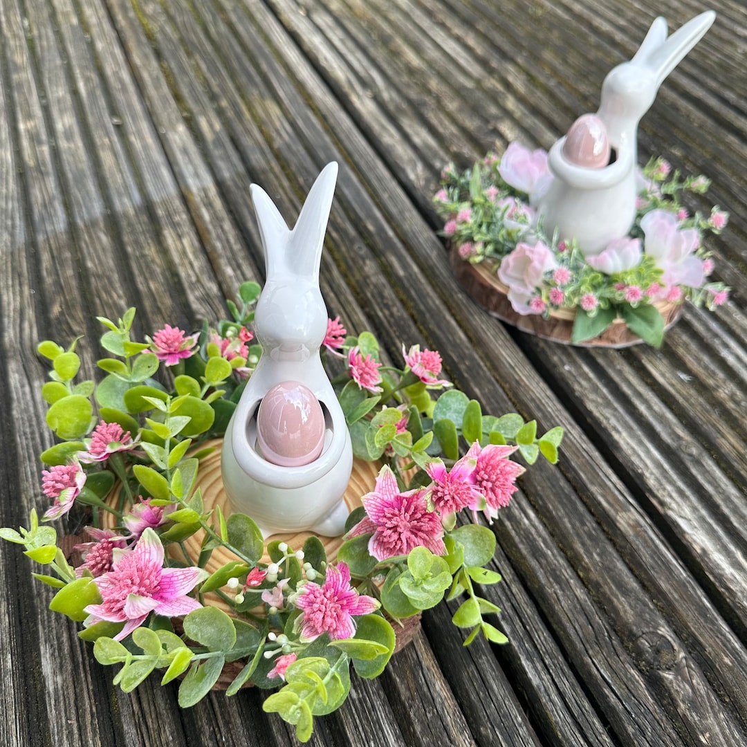 Pastel Rabbit Eggs Centrepiece for Easter , Bunny Floral Table ...