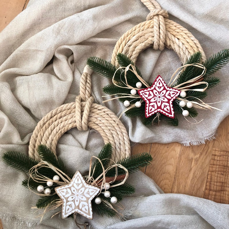 Rope Christmas Wreath - Etsy