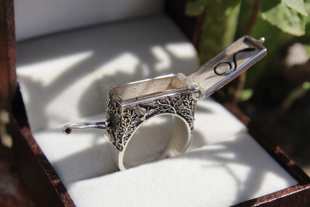 Mother Day Gift |openable Box Ring | Art Deco Ring |anniversary Gift ...