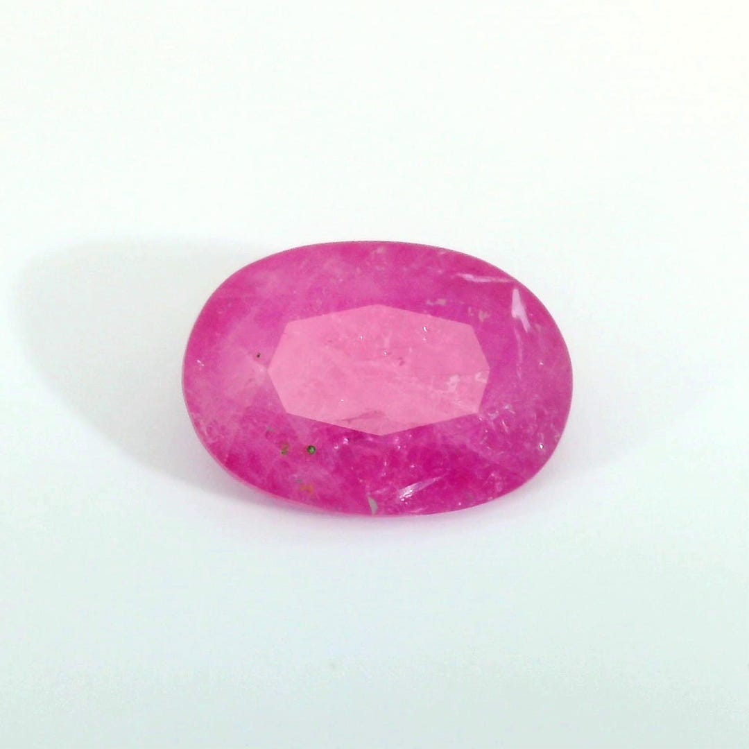 Natural Ruby-7.480cts-oval Reddish Pink Loose Gemstones Forsetting ...