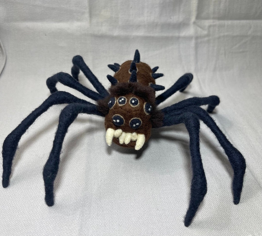 Needle Felted Terrifying Tarantula Halloween Decor Prop Sculpture - Etsy