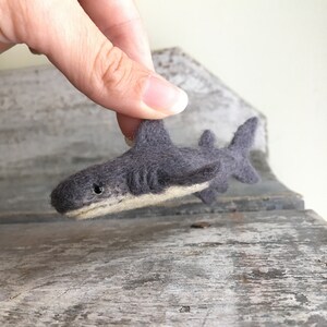 Shark Miniature Needle Felted Ocean Figurine - Etsy