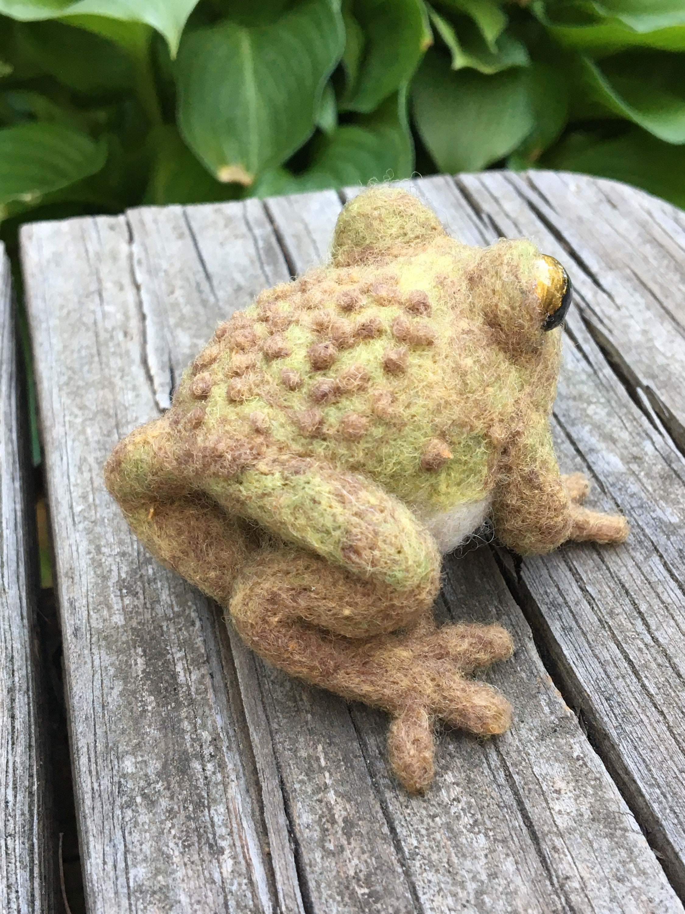 Needle Felted Toad Handmade Wool Toad Sculpture | Etsy