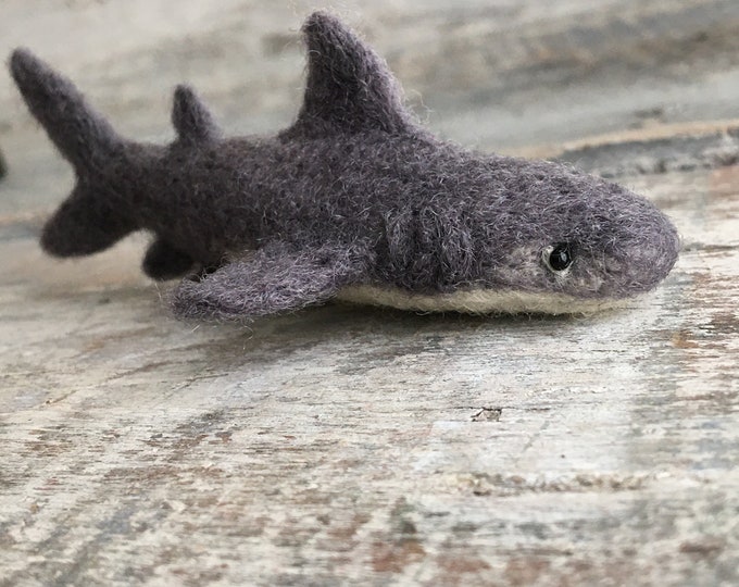 Shark Miniature Needle Felted Ocean Figurine - Etsy