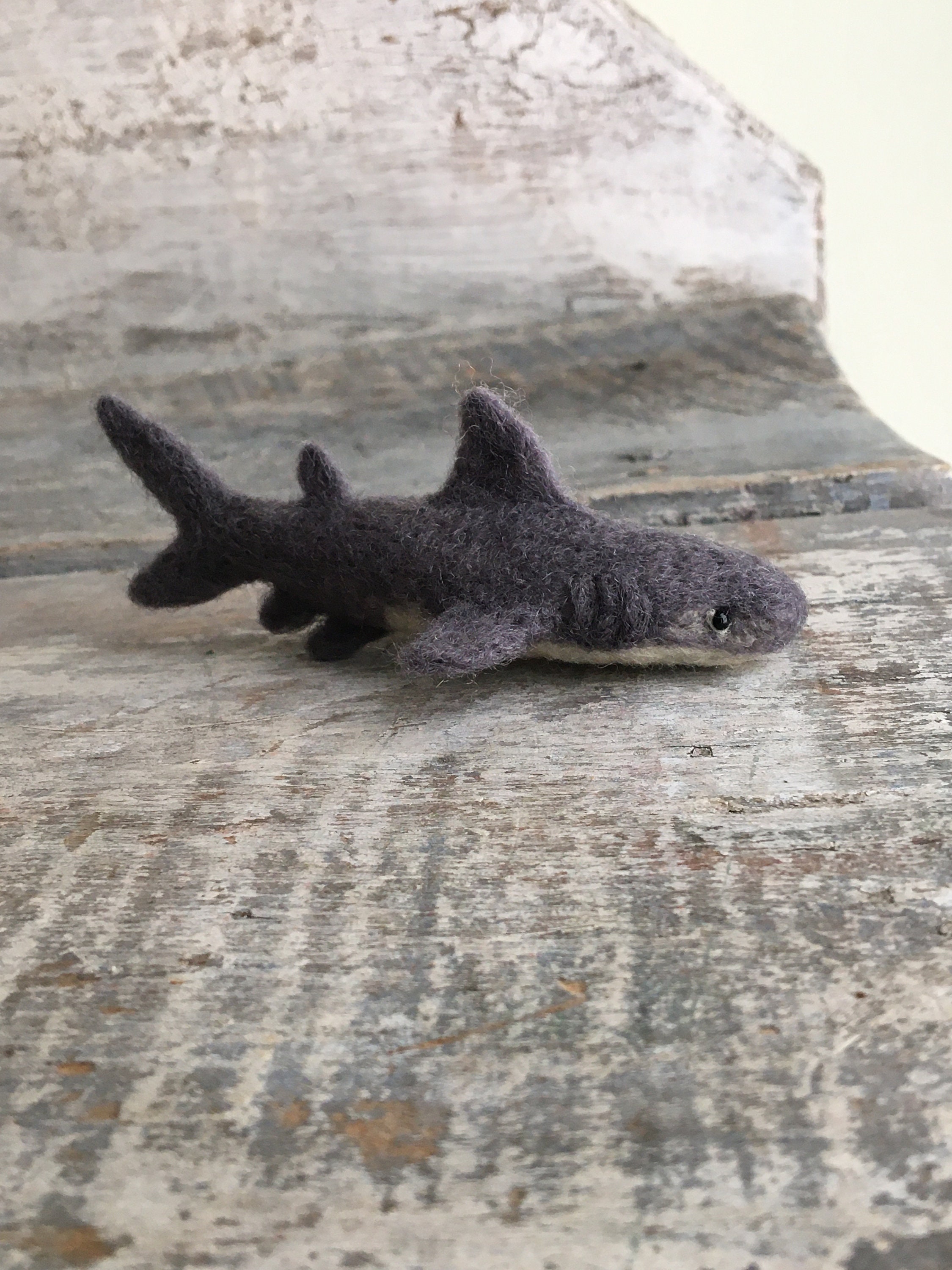 Shark Miniature Needle Felted Ocean Figurine - Etsy