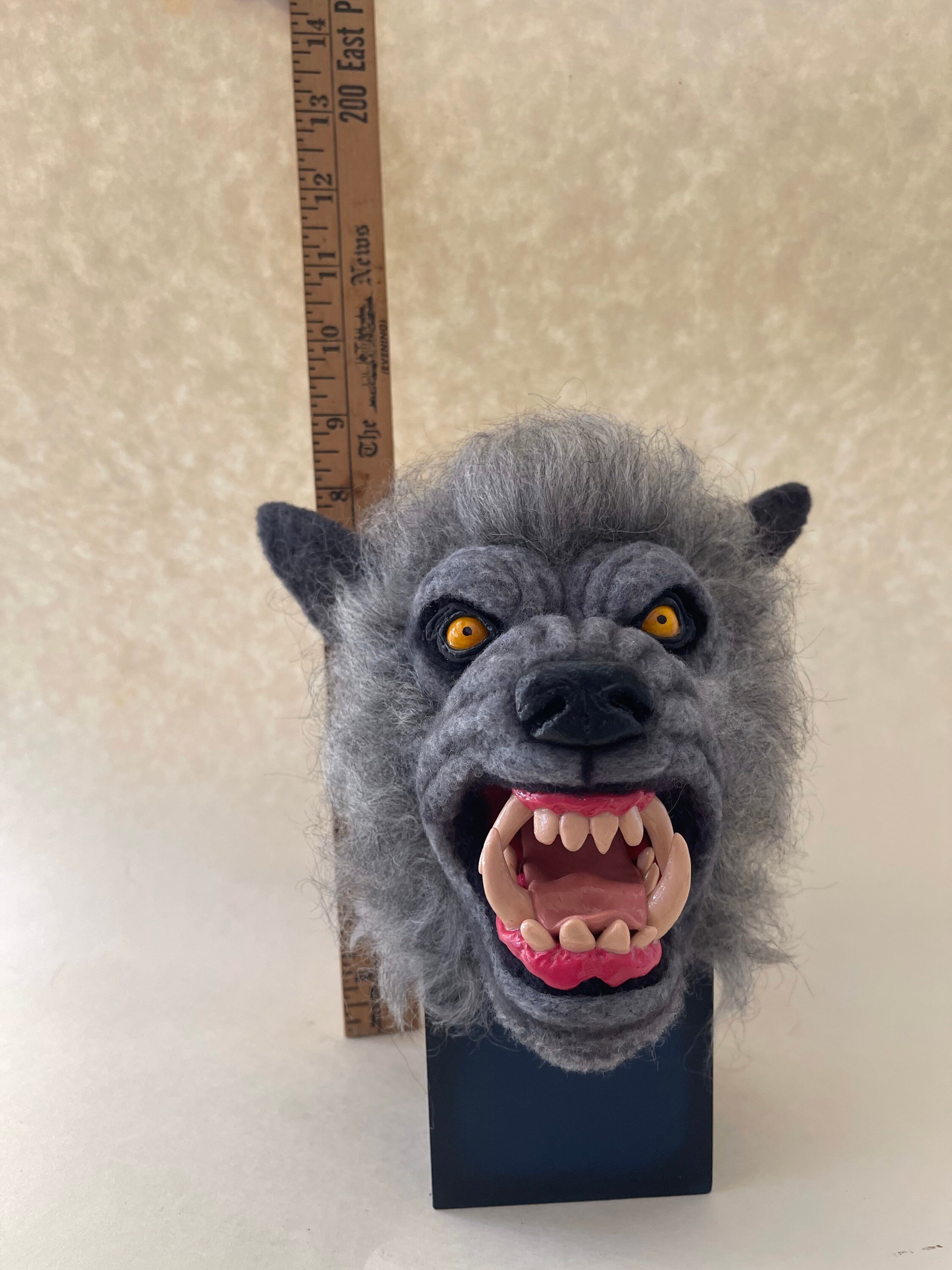 Needle Felted Werewolf Head - Etsy