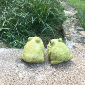 Needle Felted Toad Small Wool Toad Handmade Toad Sculpture Cute Pocket ...