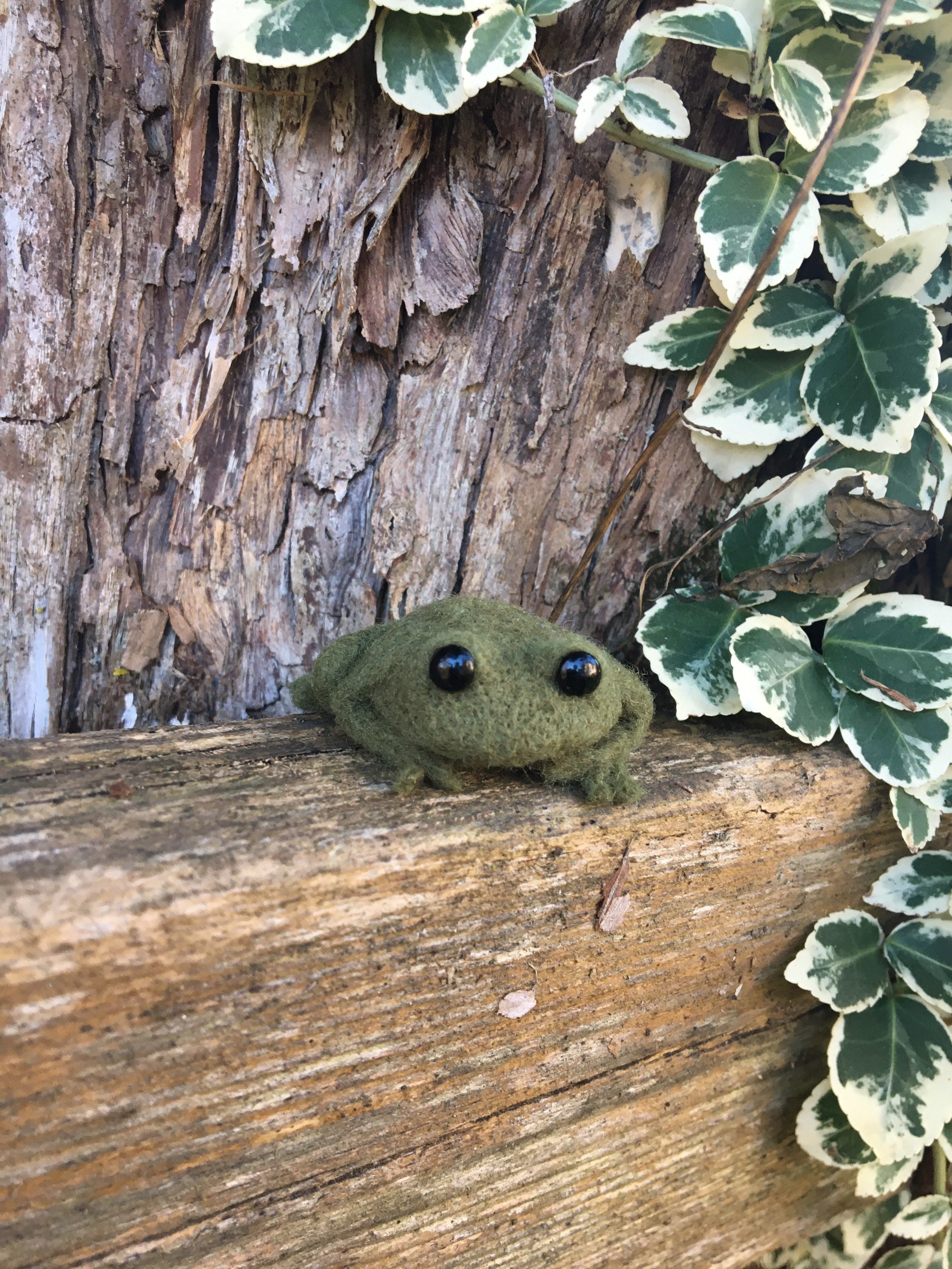 Needle Felted Green Frog Wool Sculpture Realistic Frog Art - Etsy