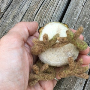 Needle Felted Toad Handmade Wool Toad Sculpture - Etsy