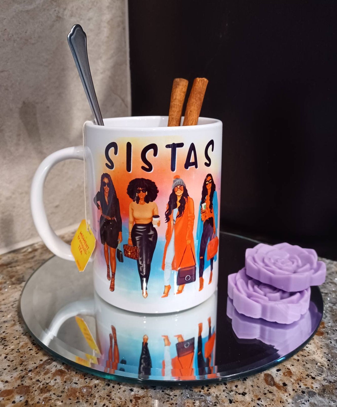Sister Mug, Sista Mug, Best Friend Mug, Black Women Friends Mug, Four ...